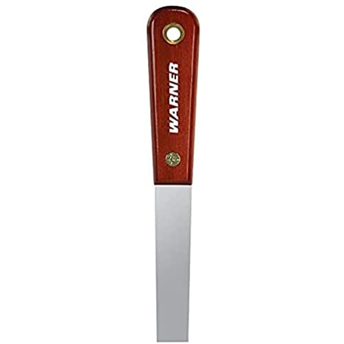 Warner Manufacturing 604A Putty Knife, Carbon Steel Blade, Rosewood Series Paint Tool, 3/4" Full Flex-New & Upgraded, Red