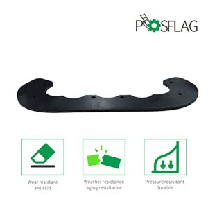 POSFLAG 99-9313 Snow Blower Paddles with 95-6151 Drive Belt Replaces 125-1128 55-9250 55-9251 88-0771 for Toro CCR 2400, CCR 2450, CCR 2450 GTS, CCR 3000, CCR 3600, CCR 3650, CCR 3650 GTS Snowthrowers