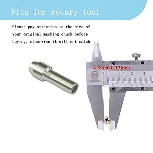 Luo ke 9Pcs Quickly Changed Rotary Collet Set Clamping Nut Fits For Dremel