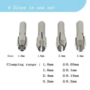 Luo ke 9Pcs Quickly Changed Rotary Collet Set Clamping Nut Fits For Dremel