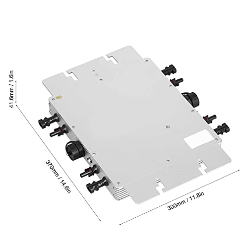 WVC-2400 MPPT Solar Grid Tie Micro Inverter 4 x 750W 22‑60V Input 85V‑263V Output WiFi Solar Microinverter Aluminum Alloy Solar Inverter Power Converter APP Monitoring