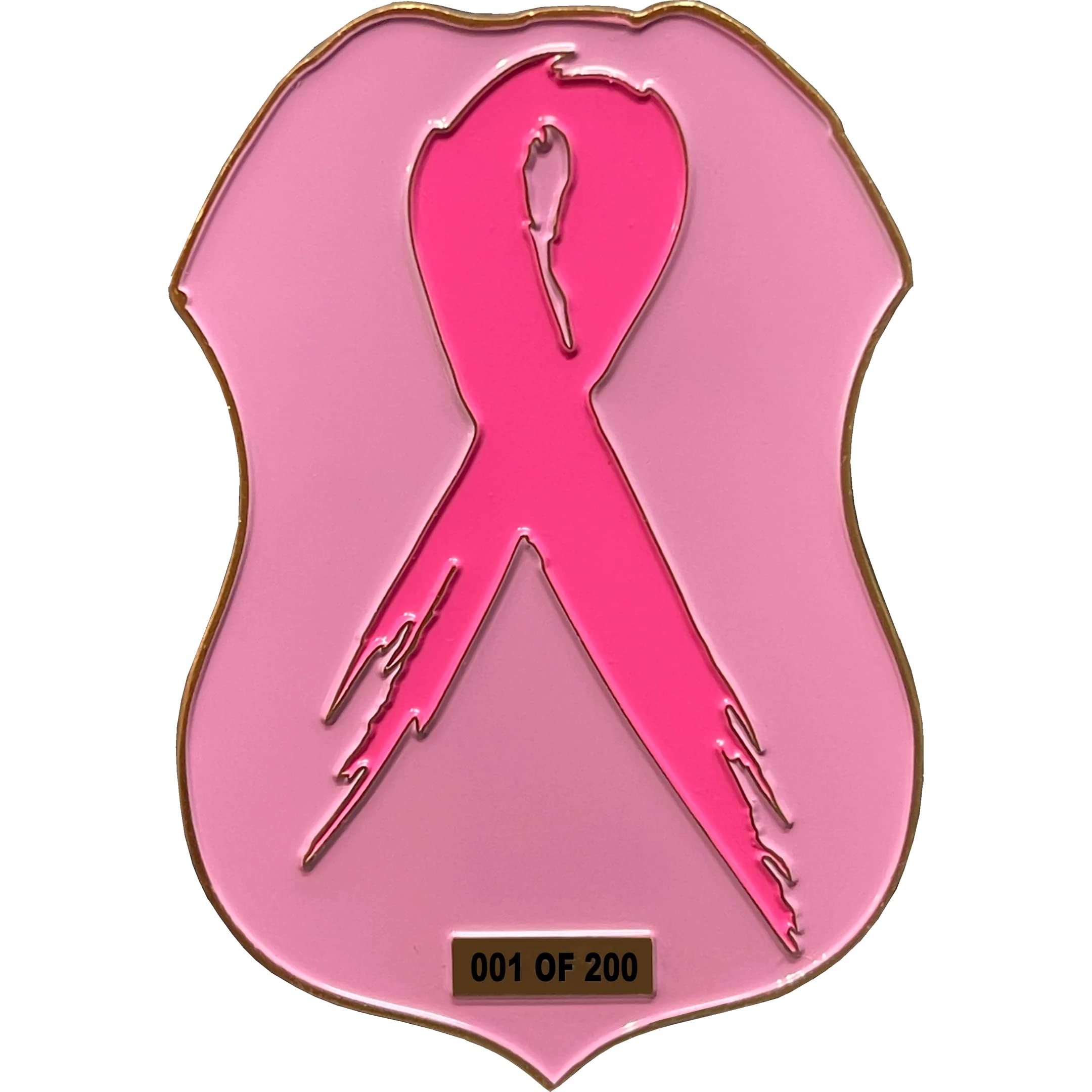 BL2-010A Thin Pink Line HSI Special Agent Breast Cancer Awareness Month Challenge Coin.