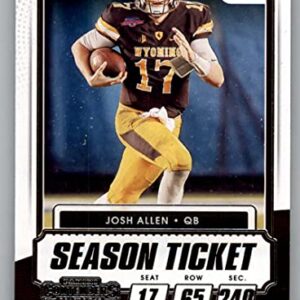 2021 Panini Contenders Draft Season Ticket #5 Josh Allen Wyoming Cowboys Football Trading Card