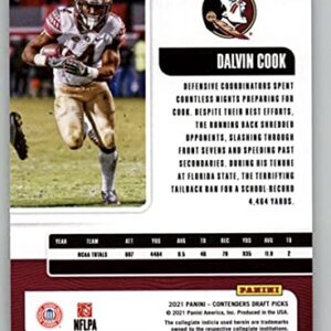 2021 Panini Contenders Draft Season Ticket #49 Dalvin Cook Florida State Seminoles Football Trading Card