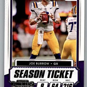 2021 Panini Contenders Draft Season Ticket #18 Joe Burrow LSU Tigers Football Trading Card