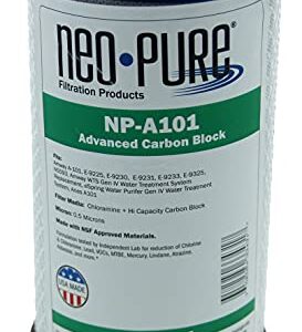 Neo-Pure Amway/Quixtar - DWC-A101 - Compatible Replacement Water Filter for Amway A101, E84, E-85, E-9225 - Single