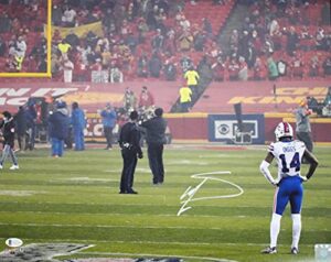 stefon diggs autographed/signed buffalo bills 16x20 photo bas