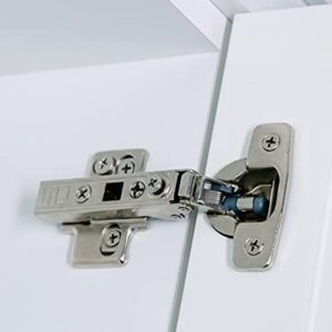 Hushed Hardware 20 Pack Frameless Full Overlay Adjustable Closing Speed Soft Close Cabinet Hinges. Premium Soft Close Hinges for Kitchen Cabinets. Self-Closing Door Hinges for Cabinet Door.