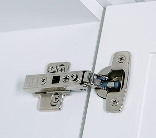 Hushed Hardware 20 Pack Frameless Full Overlay Adjustable Closing Speed Soft Close Cabinet Hinges. Premium Soft Close Hinges for Kitchen Cabinets. Self-Closing Door Hinges for Cabinet Door.