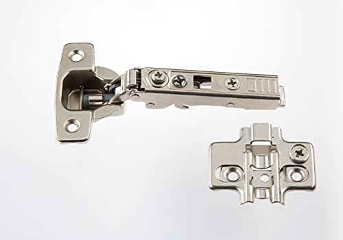 Hushed Hardware 20 Pack Frameless Full Overlay Adjustable Closing Speed Soft Close Cabinet Hinges. Premium Soft Close Hinges for Kitchen Cabinets. Self-Closing Door Hinges for Cabinet Door.