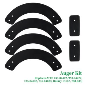 BOSFLAG 753-04472 Auger Kit with 731-1033 Shave Plate Replaces MTD 735-04032, 735-04033, 735 04033 for White Outdoor SB221, SB521, SB721, Troy-Bilt 210, 2100, 521, 5521, 721, Squall 21" Snow Throwers