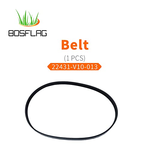 BOSFLAG 22431-V10-013 Drive Belt with 16950-ZM0-003 Fuel Shutoff Valve 98079-55846 Spark Plug Replaces Honda 22431-V10-003, 22431 V10 013, 22431 V10 003 for Honda HS520, HS520K1, HS720 Snowblowers