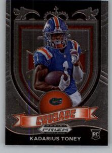 2021 panini prizm draft picks #176 kadarius toney florida gators crusade (rookie year card) nfl football card nm-mt