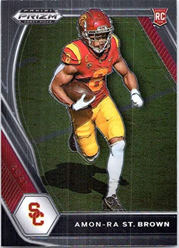 2021 Panini Prizm Draft Picks #133 Amon-Ra St. Brown USC Trojans (RC - Rookie Card) NFL Football Card NM-MT