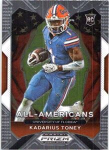 2021 panini prizm draft picks #195 kadarius toney florida gators all american (rookie year card) nfl football card nm-mt