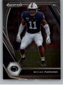 2021 panini prizm draft picks #136 micah parsons penn state nittany lions (rc - rookie card) nfl football card nm-mt