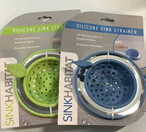 sink habitat silicone sink strainer (1 piece), blue bird