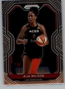 2021 panini prizm wnba #13 a'ja wilson las vegas aces official basketball trading card in raw (nm or better) condition