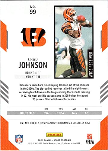 2021 Score #99 Chad Johnson Cincinnati Bengals NM-MT NFL Football