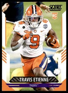 2021 score #310 travis etienne clemson tigers (rc - rookie card) nm-mt nfl football