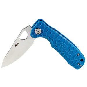 western active honey badger leaf pocket knife for men and women - folding pocket knife with clip, outdoor camping knife, lightweight pocket knife, folding knife - small blue