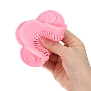 uxcell Kitchen Sink Strainer, Silicone Sink Disposal Stopper Flexible Drain Sieve Hair Catcher Pink 2pcs