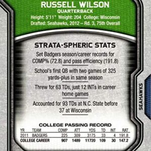 2012 Topps Strata Hobby Football #29 Russell Wilson Rookie Card