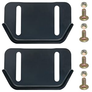 kootans 1pair 784-5580 snow thrower slide plate shoes heavy duty metal snow blower slide skids replace for mtd 784-5580-0637 cub cadet yardman troy bilt craftsman, for stens 780-420 (black)