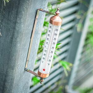 MUMTOP Outdoor Thermometer, Steel Outside Window Thermometer Adjustable Angle, 10 Inch, Easy to Read