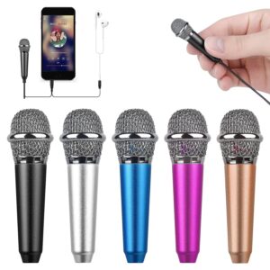 uniwit mini portable vocal/instrument microphone for mobile phone laptop notebook apple iphone sumsung android with holder clip (black)