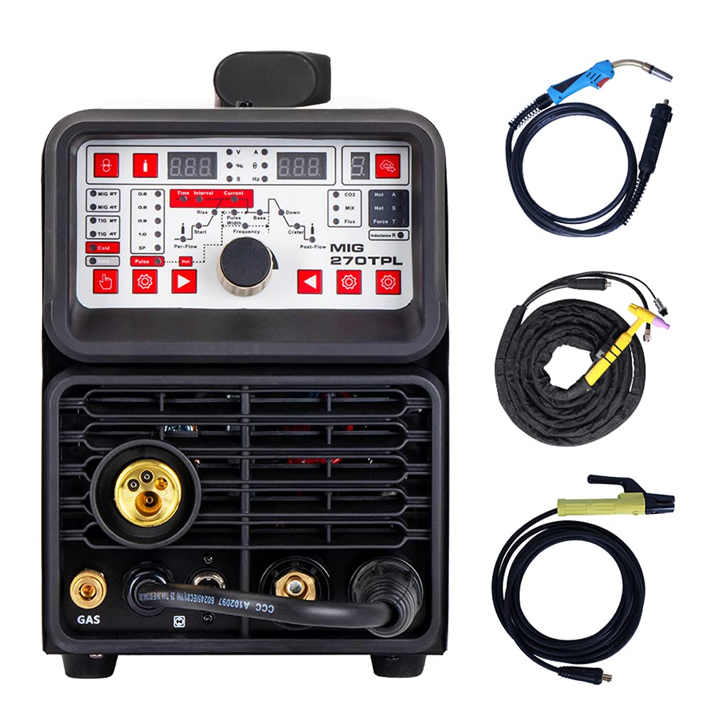 ANDELI MIG Welder 200Amp MIG-270TPL 220V Multiprocess welder MIG/TIG Pulse/MMA/Cold Welder 4 in 1 MIG Welding Machine