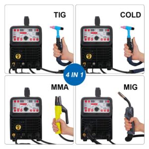 ANDELI MIG Welder 200Amp MIG-270TPL 220V Multiprocess welder MIG/TIG Pulse/MMA/Cold Welder 4 in 1 MIG Welding Machine