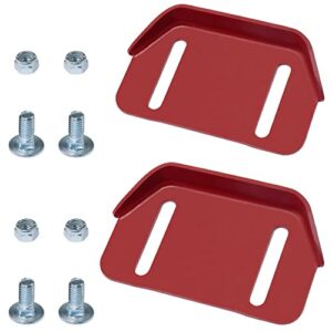 cheemuii 784-5580 784-5580-0637 skid shoe set red for cub cadet mtd troy bilt storm snow boss 524 826 snowthrower snowblower