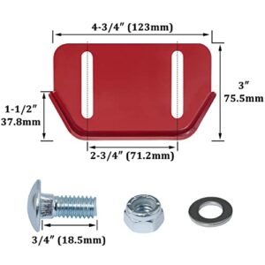 CheeMuii 784-5580 784-5580-0637 Skid Shoe Set Red for Cub Cadet MTD Troy Bilt Storm Snow Boss 524 826 Snowthrower Snowblower