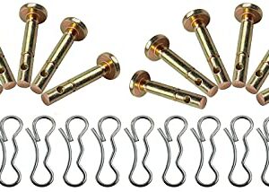 12 pcs 738-04124A and 714-04040 Shear Pins and Cotter Pins for Cub Cadet MTD Troy Bilt Snowblowers