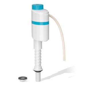 samodra silent toilet fill valve adjustable water level, high performance toilet flush valve replacement kit anti-siphon water-saving, installs in minutes