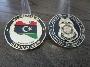 dos diplomatic security service protection detail benghazi libya challenge coin