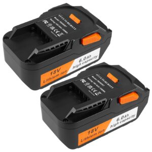 high quality futurebatt futurebatt [2pack] 18v 6.0ah lithium replacement battery for ridgid 18v drill battery r840087 r840083 r840086 r840085 r840084 ac840085 ac840086 ac840087p