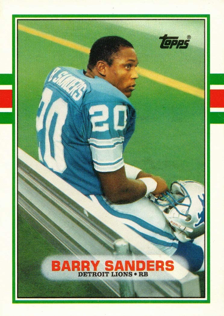 1989 Topps Traded Football #83T Barry Sanders Rookie Card