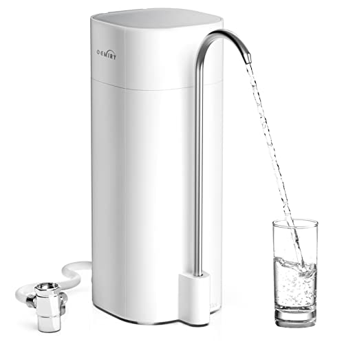 OEMIRY Countertop Water Filtration System, NSF/ANSI 42&372 Certified, 8000 Gallons Alkaline Water Filter, Reduces 99.99% Lead, Chlorine, Heavy Metals, Bad Taste & Odor (1 Filter Included)