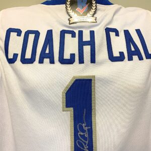 John Calipari Kentucky WIldcats Signed Autograph Custom Jersey White Coach CAL Beckett Witnessed Certified