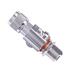 bingfu n type lightning arrestor 0-6ghz n male to n female low loss coaxial surge protector