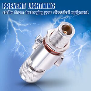 Bingfu N Type Lightning Arrestor 0-6GHz N Male to N Female Low Loss Coaxial Surge Protector