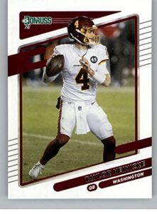 2021 donruss #3 taylor heinicke washington football team nfl football card nm-mt