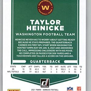 2021 Donruss #3 Taylor Heinicke Washington Football Team NFL Football Card NM-MT