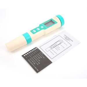 Agatige Water Quality Tester, C-600 7 in 1 pH Tester, EC Meter, TDS Meter, ORP Tester, Salt Tester, SG & Temp Meter, 0-10000ppm High Accuracy Water Test Meter for Drinking Water, Aquariums,Hydroponics