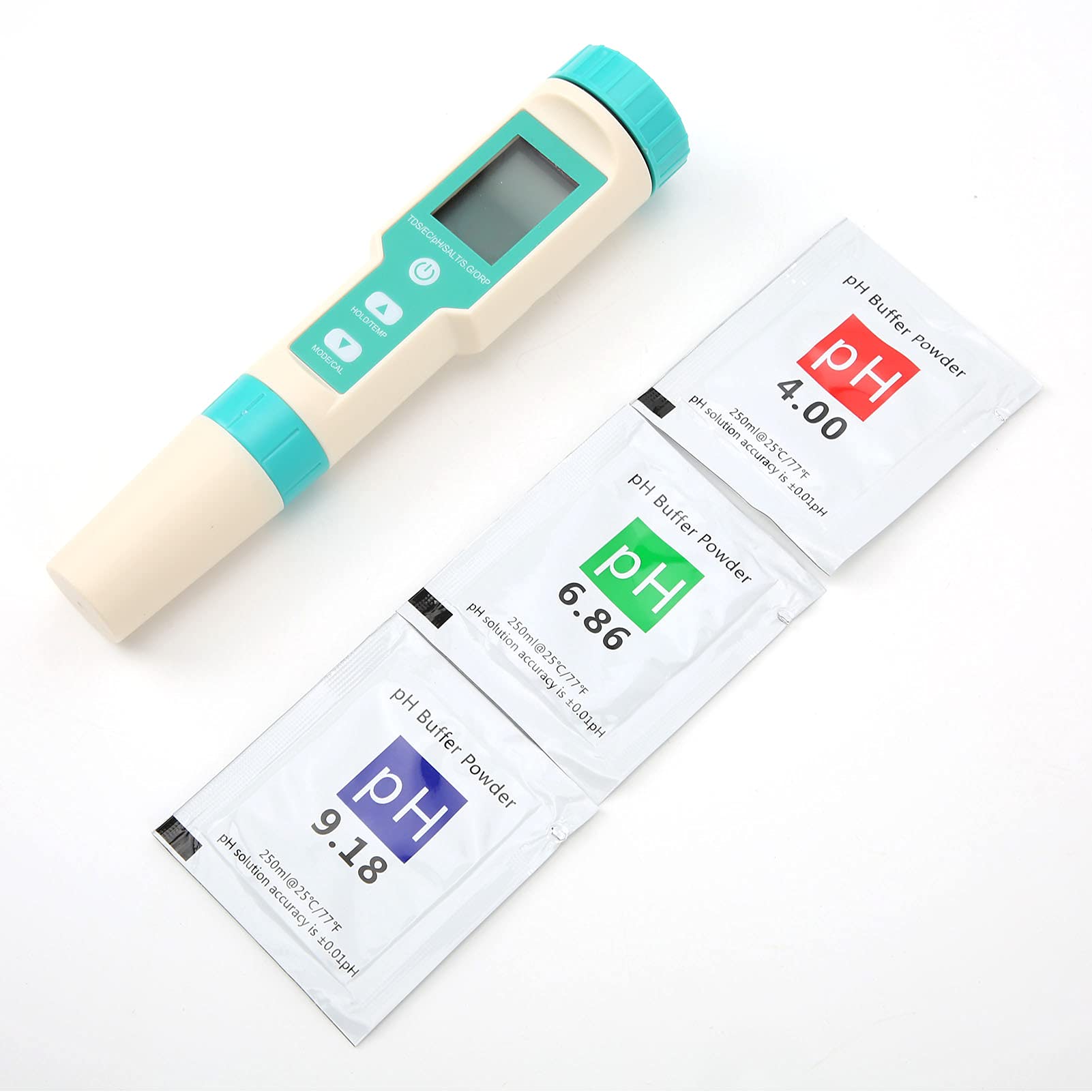 Agatige Water Quality Tester, C-600 7 in 1 pH Tester, EC Meter, TDS Meter, ORP Tester, Salt Tester, SG & Temp Meter, 0-10000ppm High Accuracy Water Test Meter for Drinking Water, Aquariums,Hydroponics