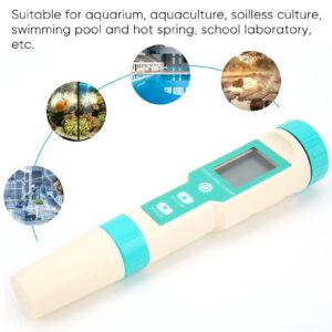 Agatige Water Quality Tester, C-600 7 in 1 pH Tester, EC Meter, TDS Meter, ORP Tester, Salt Tester, SG & Temp Meter, 0-10000ppm High Accuracy Water Test Meter for Drinking Water, Aquariums,Hydroponics