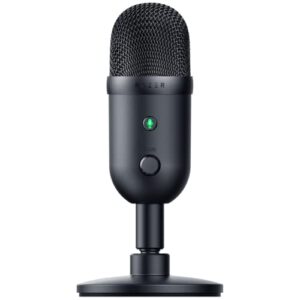 razer seiren v2 x usb condenser microphone for streaming and gaming on pc: supercardioid pickup pattern - integrated digital limiter - mic monitoring and gain control - built-in shock absorber