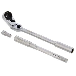 vim tools rfb400k 3 piece 1/4" mini flex bit/socket ratchet and t-handle